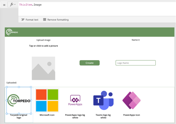 Upload and show images in PowerApps