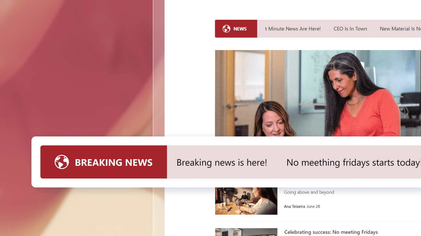 Breaking News Web Part