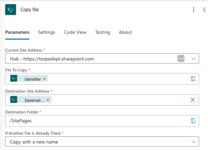 Copying a page from one site to another in SharePoint - Torpedo