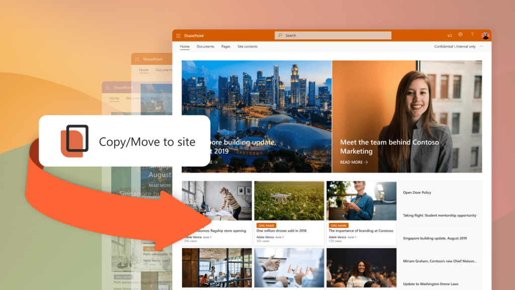 Copy Page to Site - Extension for SharePoint