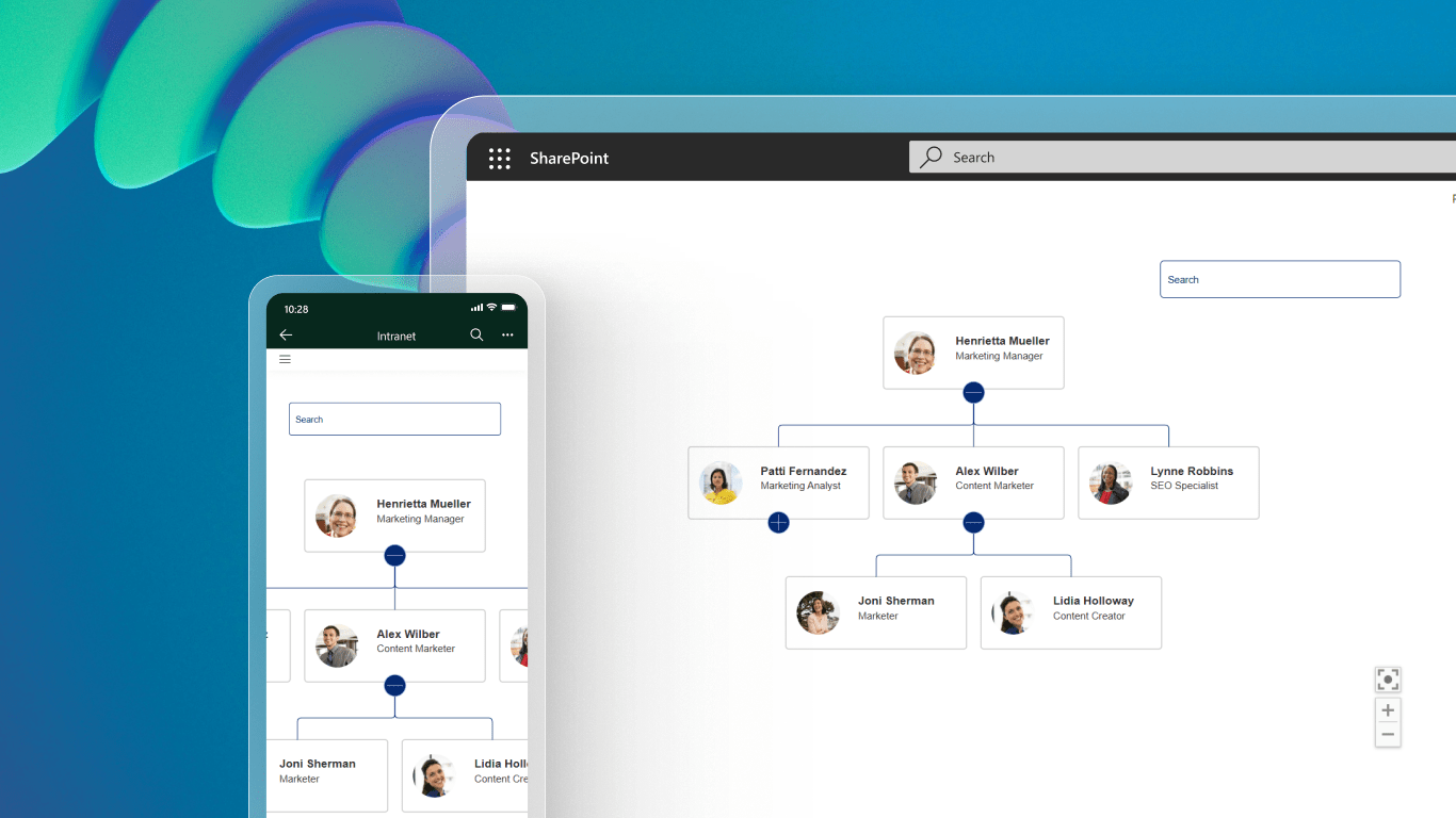 Organizational Chart Entra ID Web Part for SharePoint
